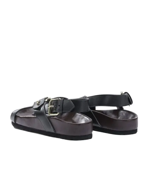 Soeur Round-toe Flat Sandals