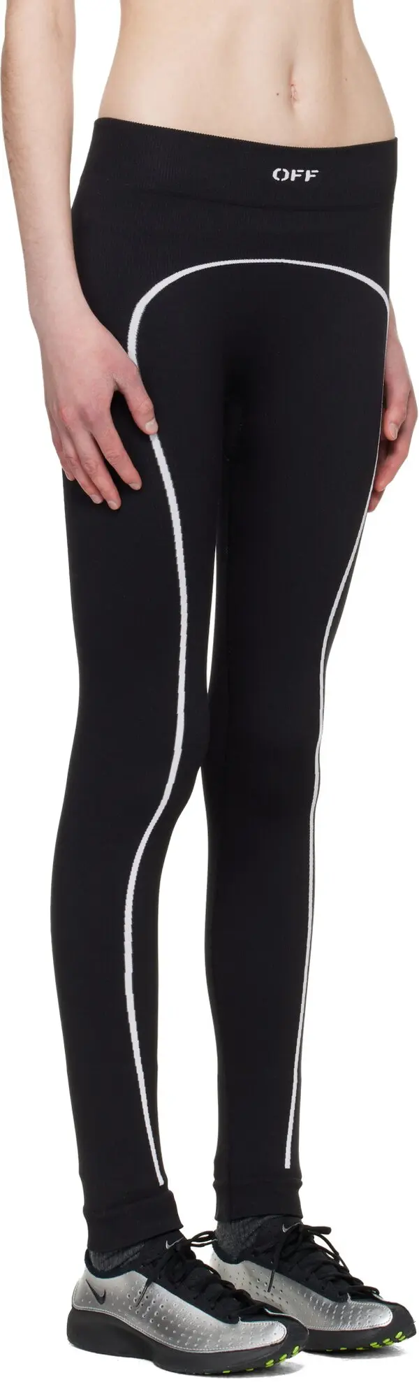 Off-White Logo Trim Slim Fit Pants