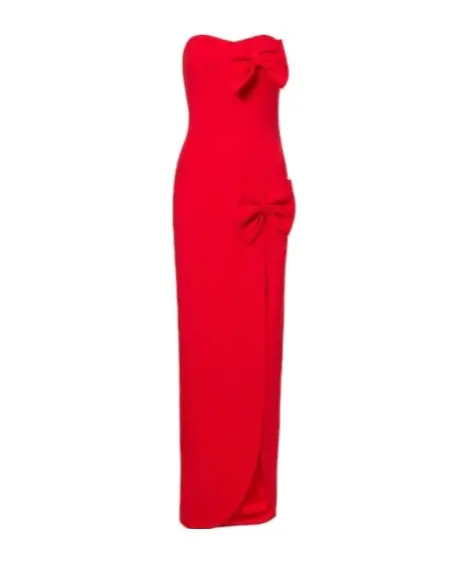 Alessandra Rich Bow-detail Cady Gown