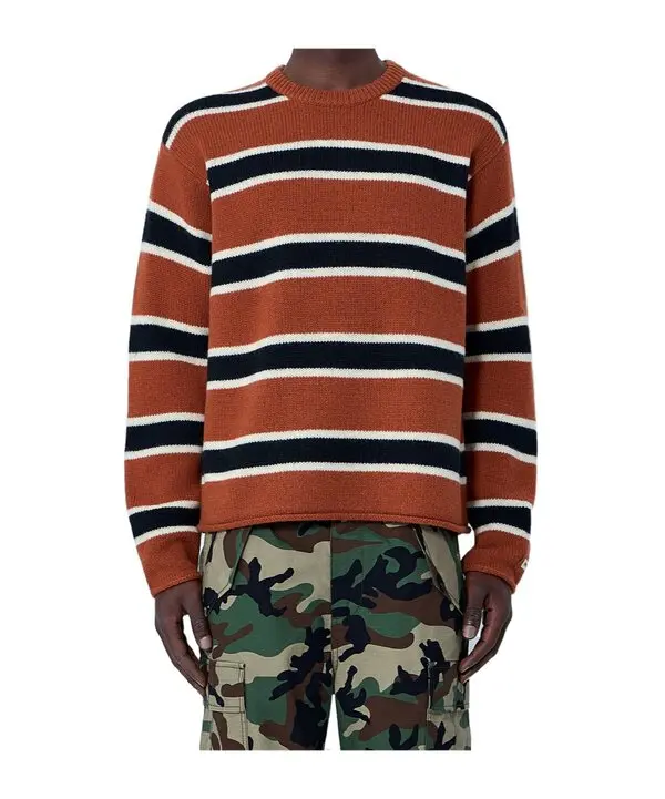 StÜssy Striped Wool-blend Sweater