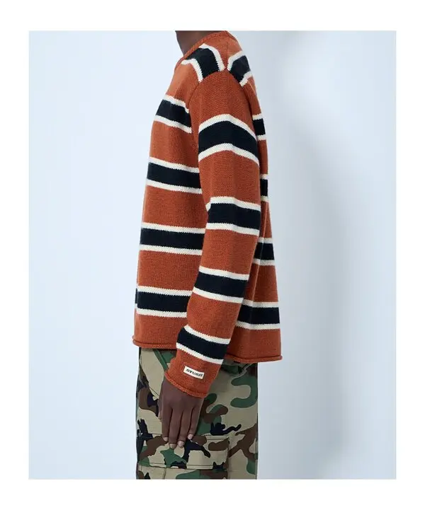 StÜssy Striped Wool-blend Sweater