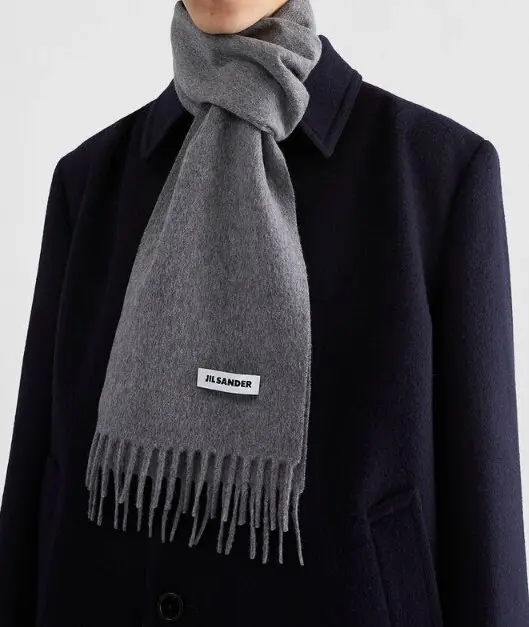 JIL SANDER Slim Wool Scarf