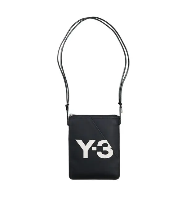 Y3 Logo Printed Zip-up Crossbody Bag