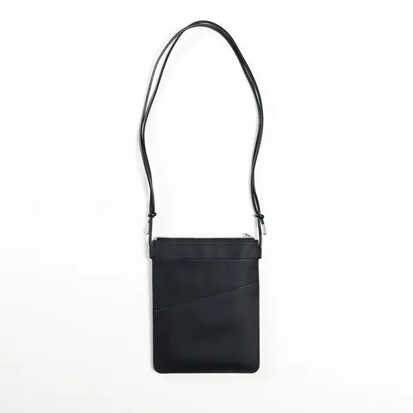 Y3 Logo Printed Zip-up Crossbody Bag