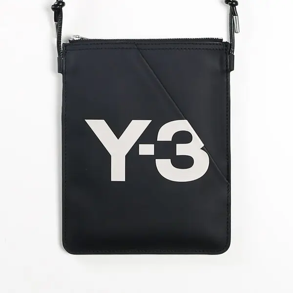 Y3 Logo Printed Zip-up Crossbody Bag