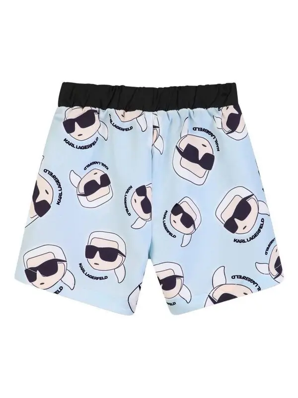 Karl Lagerfeld Short Set With Graphic Print