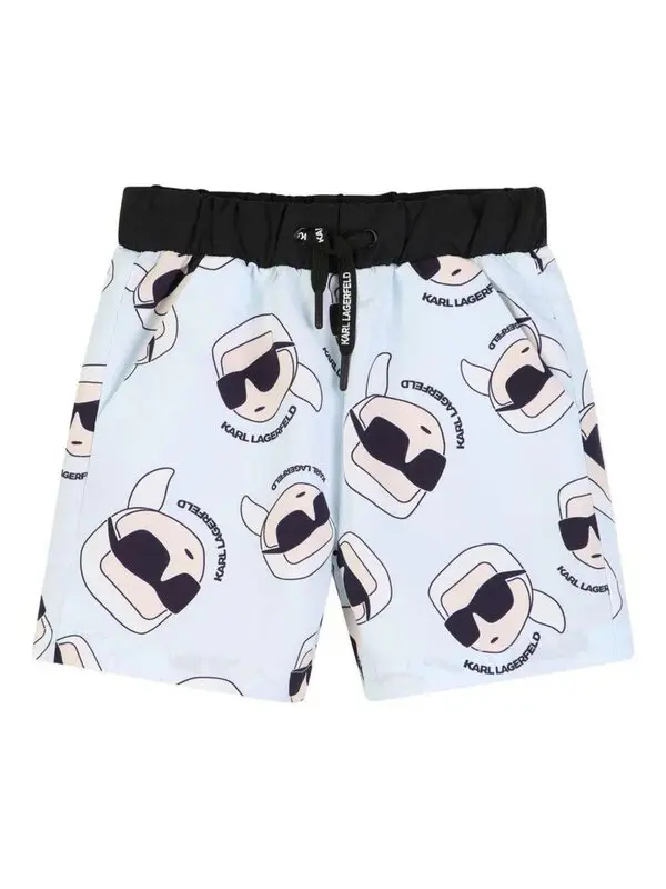 Karl Lagerfeld Short Set With Graphic Print