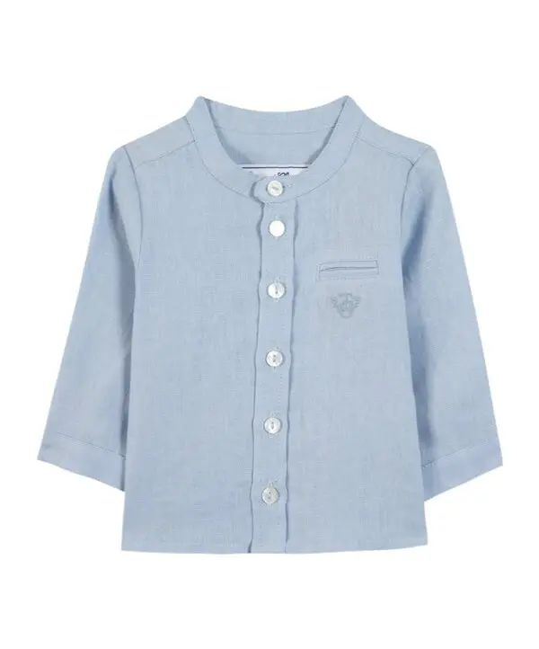 TARTINE ET CHOCOLAT Linen Shirt - Blue-gray
