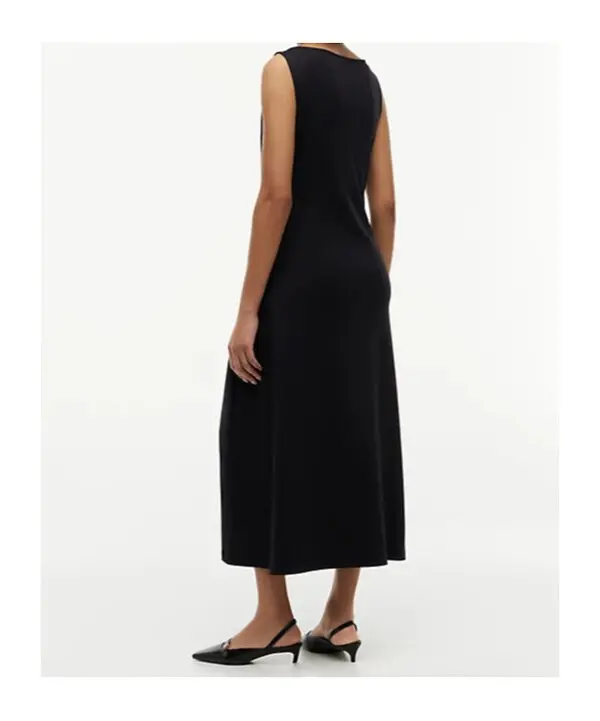 Tommy Hilfiger Sleeveless Boat Neck Dress With Knotted Waist