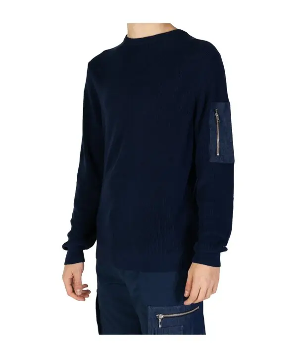 ANTONY MORATO Crew Neck Knitwear With Zippered Cuffs