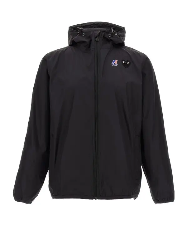 Play Comme Des Garcon Comme Des Garçons Play X K-way Co-branded Hooded Casual Jacket