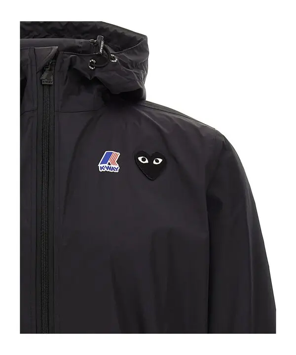 Play Comme Des Garcon Comme Des Garçons Play X K-way Co-branded Hooded Casual Jacket