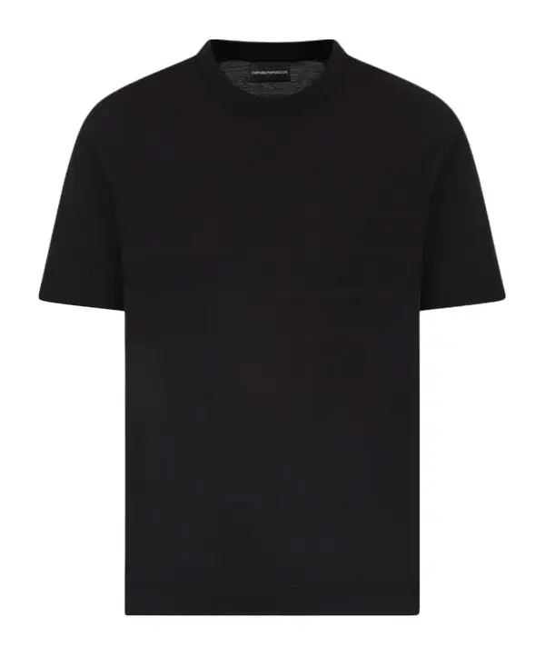 Emporio Armani Crewneck Short-sleeved T-shirt - Black