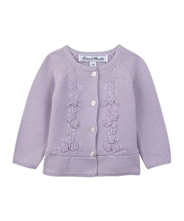 TARTINE ET CHOCOLAT Embroidered Cardigan