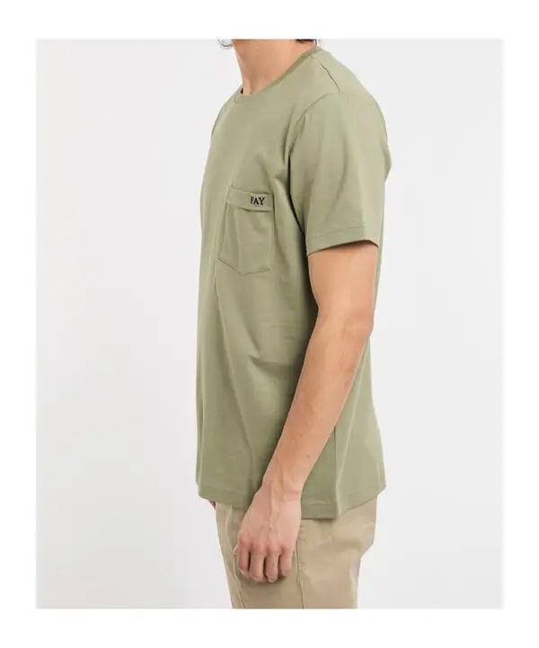 FAY Pocket Crew Neck T-shirt