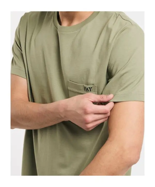 FAY Pocket Crew Neck T-shirt