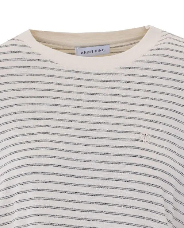 ANINE BING Cade Striped T-shirt