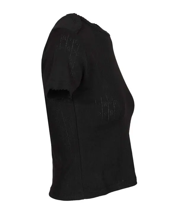 ROTATE BY BIRGER CHRISTENSEN Pointelle Fitted Top