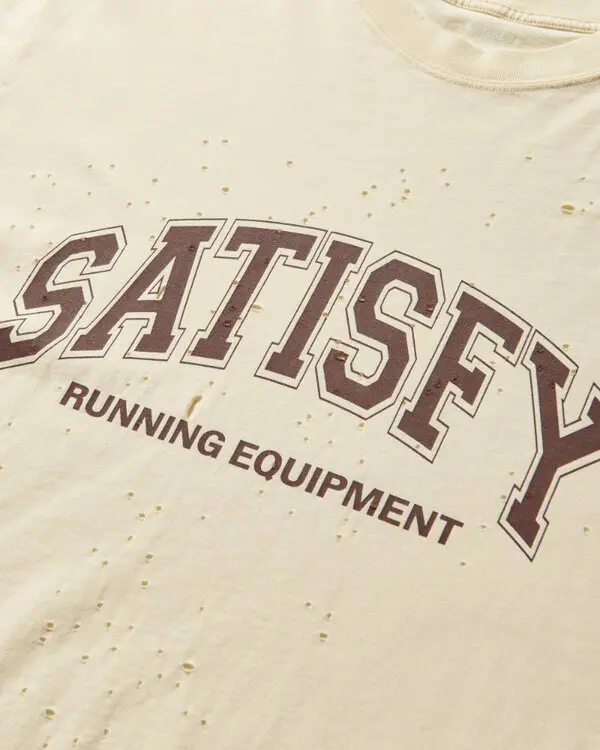 Satisfy Logo Print T-shirt - Yellow
