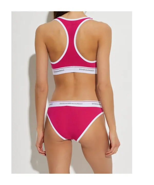 Dsquared2 Logo-tape Racerback Bralette