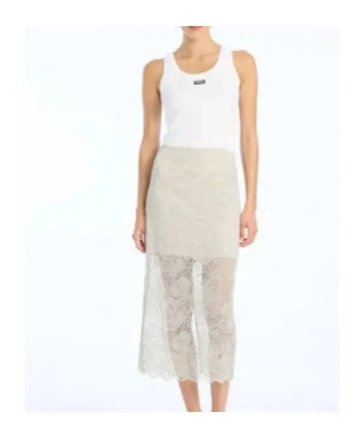 ROTATE BY BIRGER CHRISTENSEN Rtruffle Hem Crewneck Tank Top