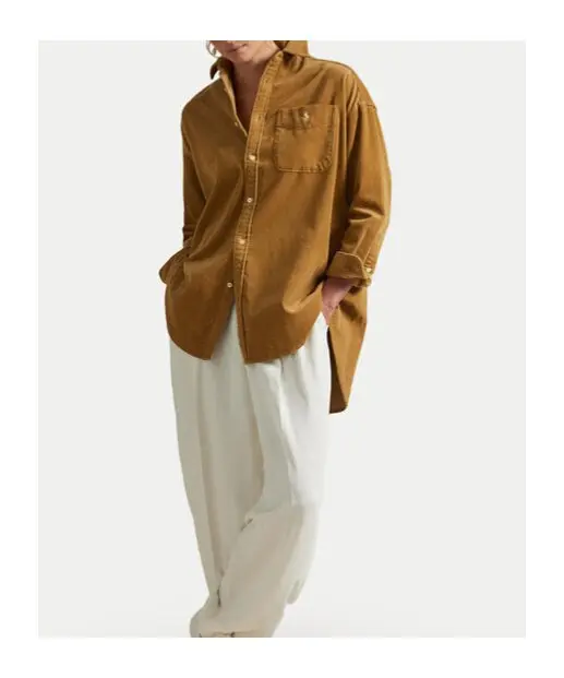 Polo Ralph Lauren Oversized Corduroy Shirt With Lapel Collar