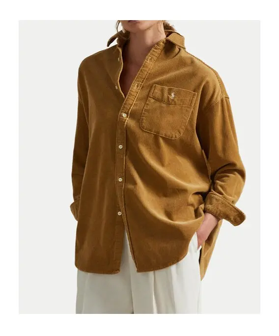 Polo Ralph Lauren Oversized Corduroy Shirt With Lapel Collar
