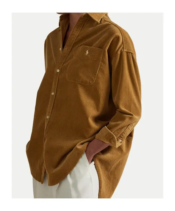 Polo Ralph Lauren Oversized Corduroy Shirt With Lapel Collar