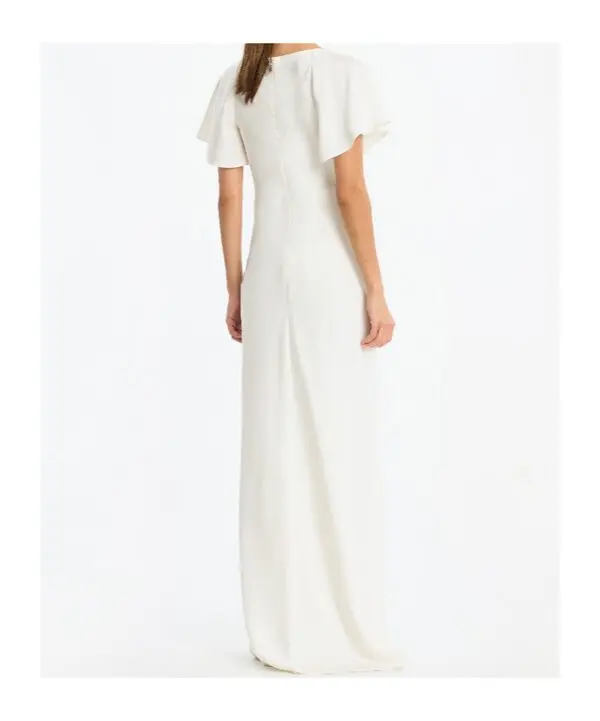 ROTATE BY BIRGER CHRISTENSEN Ruffled Long Maxi Dress