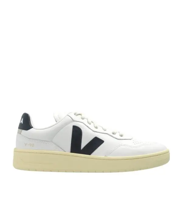 VEJA V-90 Logo Patch Sneakers