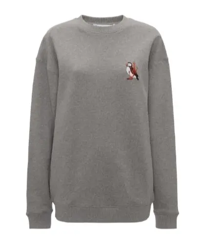 J.W.ANDERSON Logo-embroidered Organic Cotton Sweatshirt