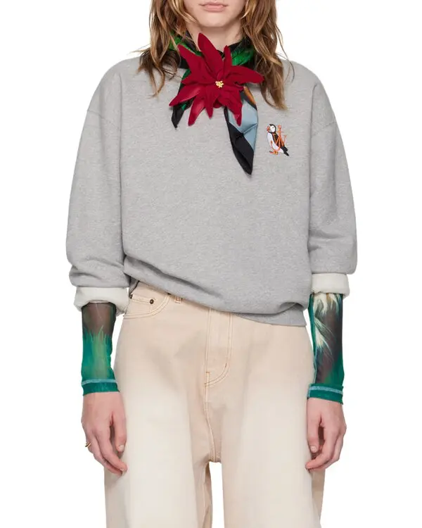 J.W.ANDERSON Logo-embroidered Organic Cotton Sweatshirt