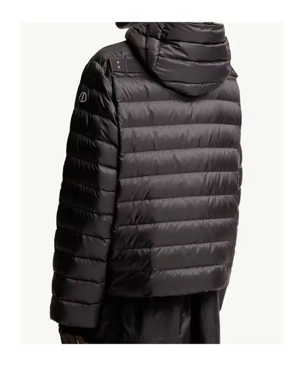 Moncler Rick Owens Ziplock Hooded Short Down Jacket