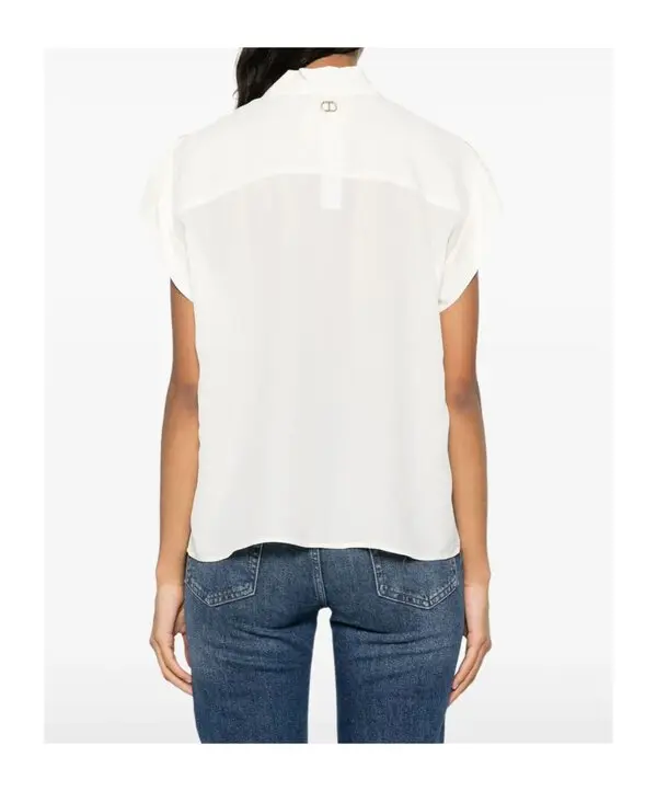 TWINSET Button-up Cap-sleeved Shirt