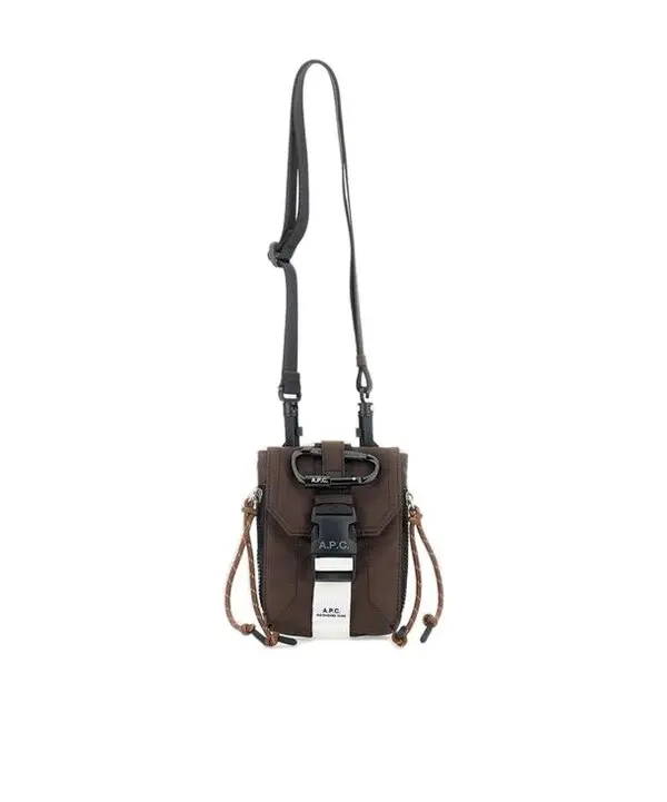 A.p.c. Buckled Foldover Top Messenger Bag