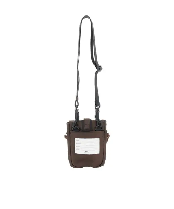 A.p.c. Buckled Foldover Top Messenger Bag