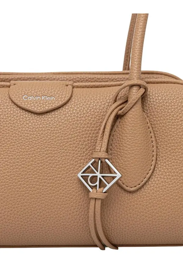 Calvin Klein Emblem Logo Pebble Shoulder Bag