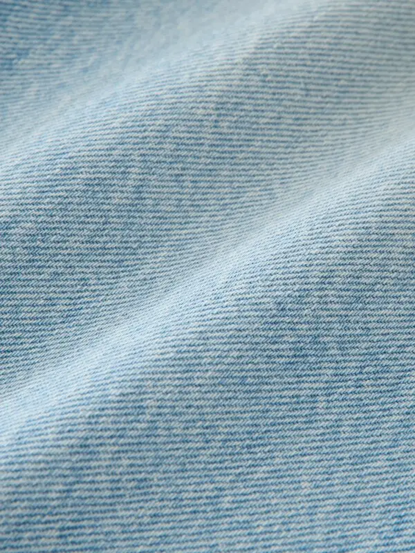 Studio Nicholson Riso Logo Patch Straight Leg Jeans - Blue