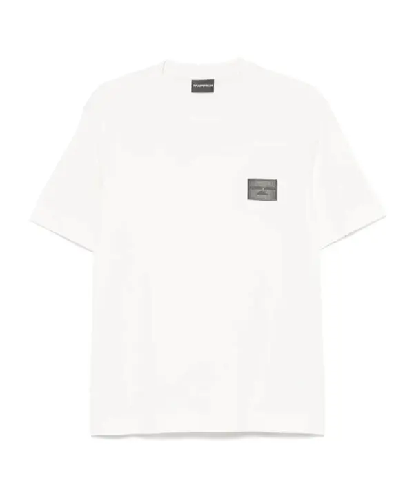 Emporio Armani Logo-appliqué T-shirt - White