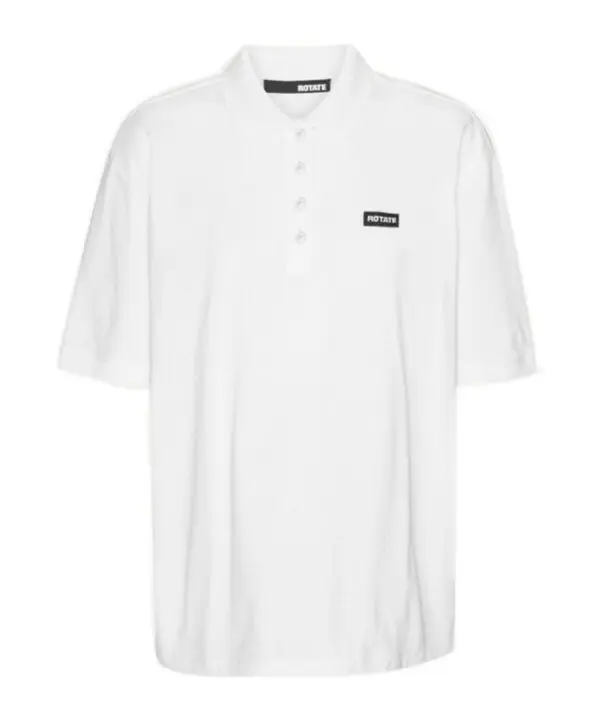 ROTATE BY BIRGER CHRISTENSEN Short-sleeved Logo Polo Shirt