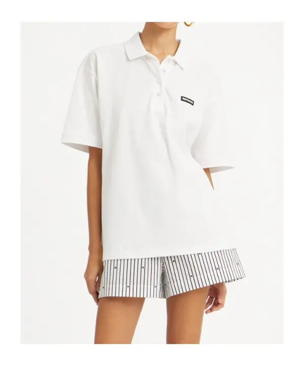 ROTATE BY BIRGER CHRISTENSEN Short-sleeved Logo Polo Shirt