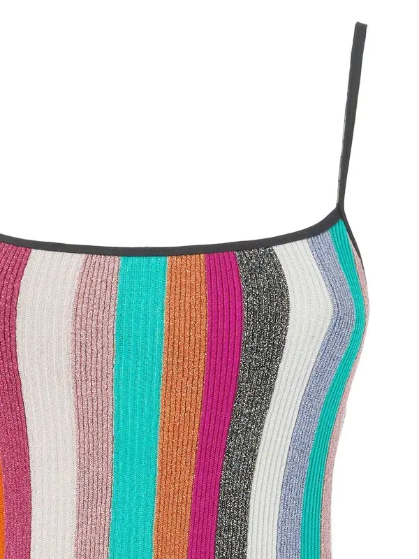 Missoni One-piece Striped Ribbed Swimsuit