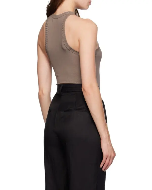ANINE BING Eva Knitted Racerback Tank Top