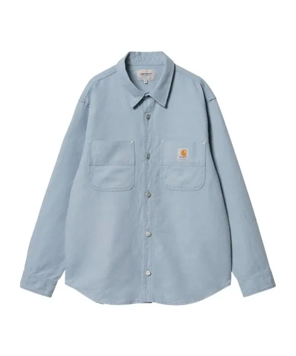 Carhartt Work In Progress Walter Logo Patch Overshirt - Gray