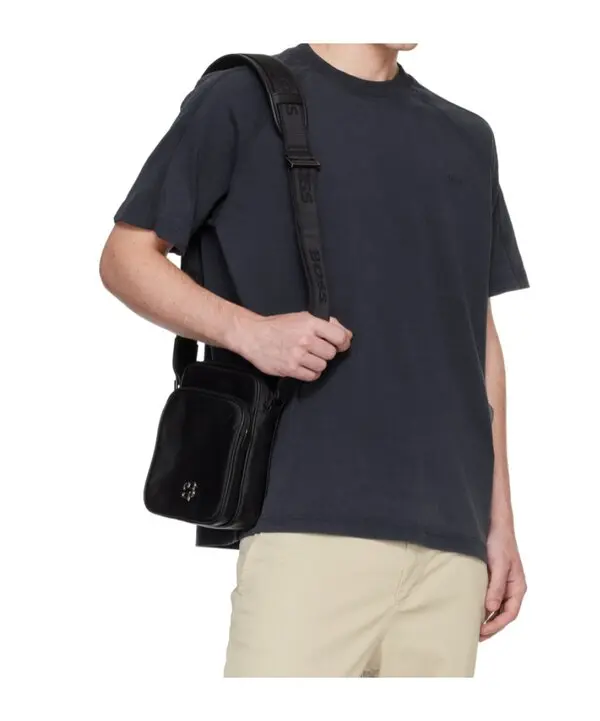 Hugo Boss Twill Zip-up Reporter Bag