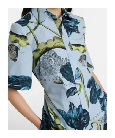 Erdem Floral Cotton Midi Dress