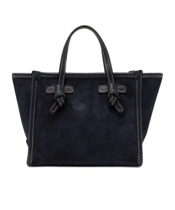 GIANNI CHIARINI Firenze Miss Marcella Suede Leather Handheld Crossbody Bag