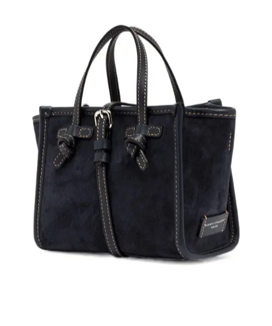 GIANNI CHIARINI Firenze Miss Marcella Suede Leather Handheld Crossbody Bag