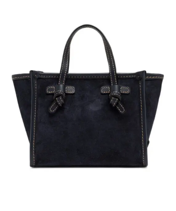 GIANNI CHIARINI Firenze Miss Marcella Suede Leather Handheld Crossbody Bag