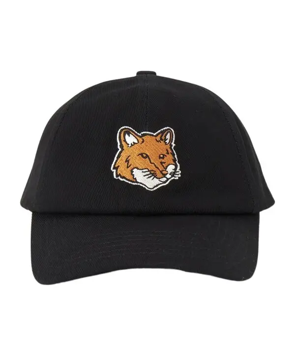 Maison Kitsuné Embroidered-logo Patch Cap - Black